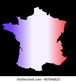 Art Map France Gradient Stock Vector (Royalty Free) 407046823 ...