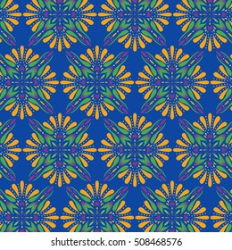Art Nouveau Pattern Flower Vine Dot Stock Vector (Royalty Free ...