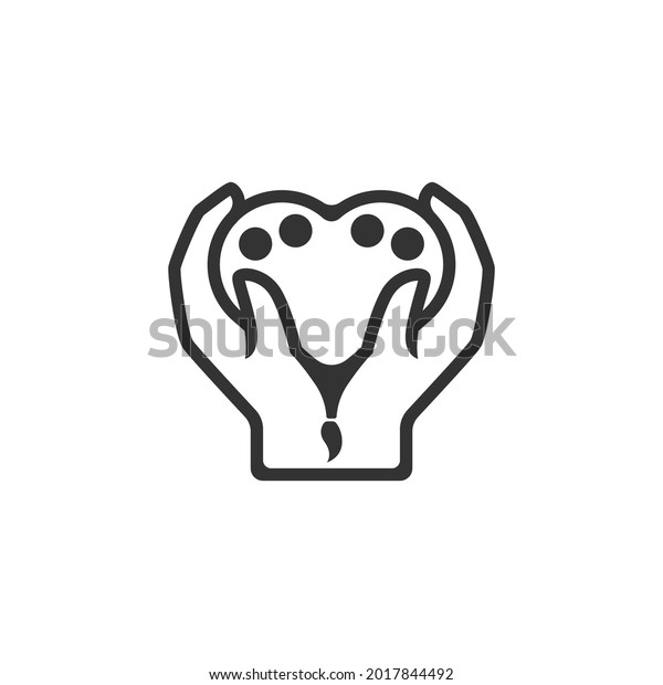 Art School Logo Hand Holding Pallet Stock Vector (Royalty Free ...