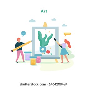 Art Subject School Drawing Lesson Idea Stock Vector (Royalty Free ...