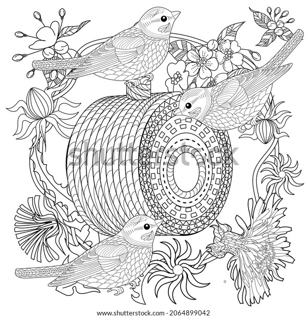 Art Therapy Coloring Page Colouring Pictures Stock Vector (Royalty Free ...