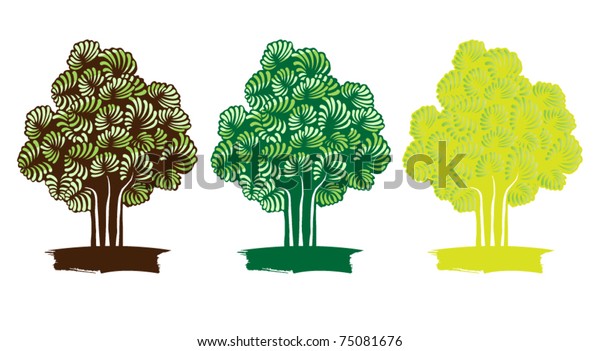 Art Tree Beautiful Your Design Stock Vector (Royalty Free) 75081676 ...