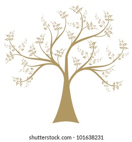 Art Tree Isolated On White Background Stock Vector (Royalty Free ...