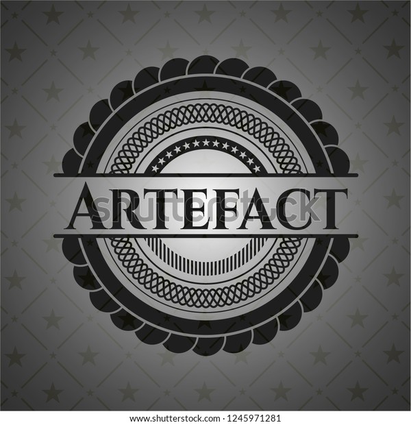 Artefact Realistic Dark Emblem Stock Vector (Royalty Free) 1245971281 ...