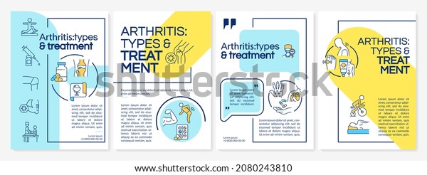 Arthritis Types Medication Brochure Template Flyer Stock Vector ...