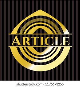 Article Golden Badge Stock Vector (Royalty Free) 1176673255 | Shutterstock