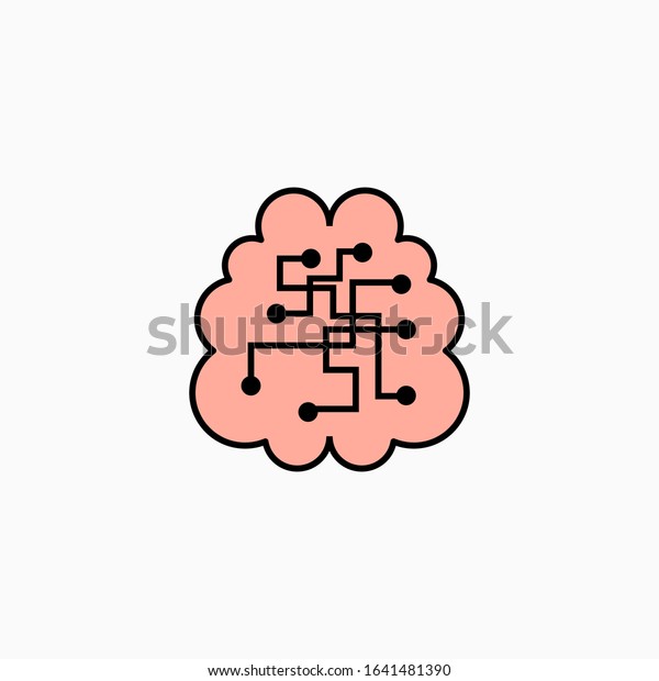 Artificial Intelligence Brain Icon Vector Ai: เวกเตอร์สต็อก (ปลอดค่า ...