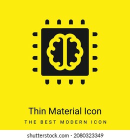 Artificial Intelligence Minimal Bright Yellow Material Stock Vector ...