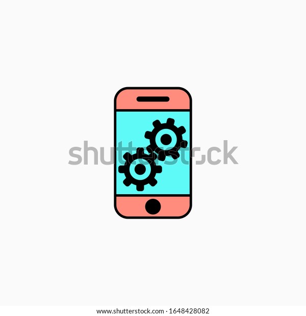 Artificial Intelligence Mobile Phone Icon Vector Stock Vector (Royalty ...