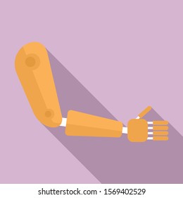 Artificial Limbs Icon Flat Illustration Artificial Stock Vector ...