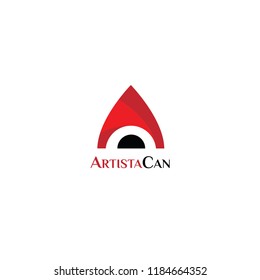 Artist Logo Design Stock Vector (Royalty Free) 1184664352