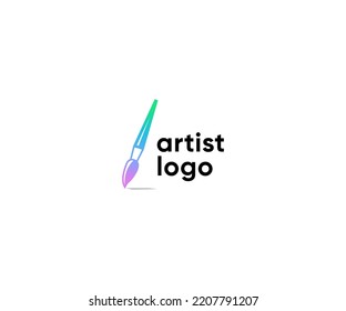 Artist Logo Design Vector Template Stock Vector (Royalty Free ...