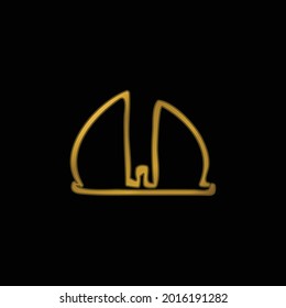 Artistic Construction Hand Drawn Outline Gold Stock Vector (Royalty ...