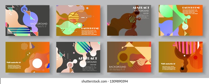 Artistic Covers Design Creative Colors Backgrounds Stock Vector ...