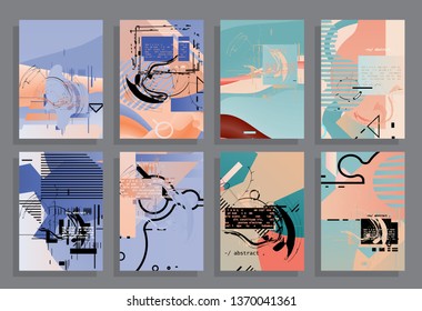 Artistic Covers Design Creative Colors Backgrounds Stock Vector ...
