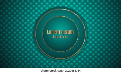 Artistic Light Green Gold Frame Rounded Stock Vector (Royalty Free ...