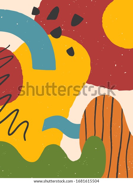 Artistic Modern Vector Illustration Hand Drawn Stock Vector (Royalty ...