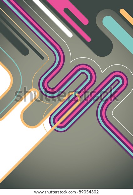 Artistic Retro Layout Vector Illustration Stock Vector (Royalty Free ...