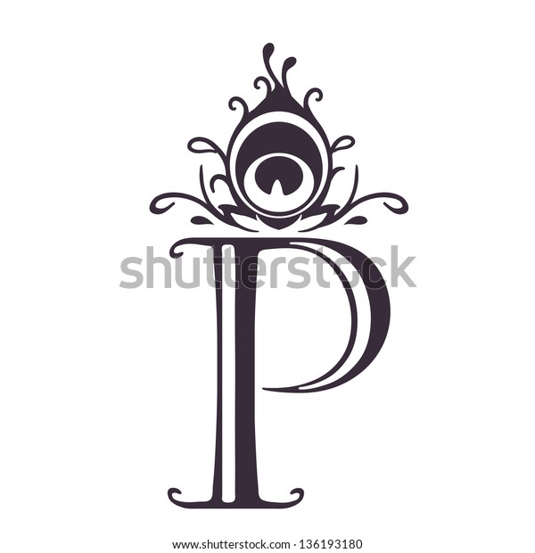 Artistically Drawn Stylized Logo Vector Peacock 库存矢量图（免版税）136193180 ...