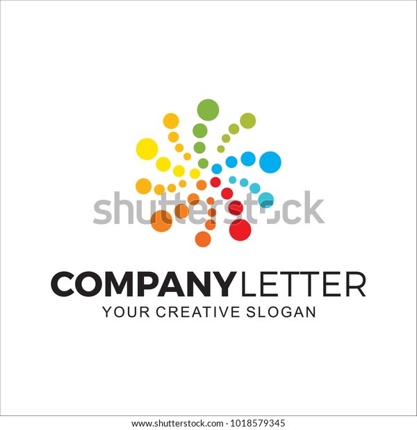 Arts Design Logo Colorful Stock Vector (Royalty Free) 1018579345 ...