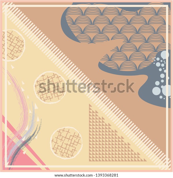 Arts Tribe Cult Pattern Scarf Hijab: vector de stock (libre de regalías ...