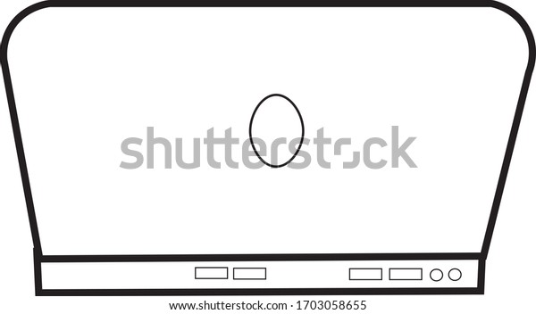 Artwork Back View Laptop Stock Vector (Royalty Free) 1703058655 ...