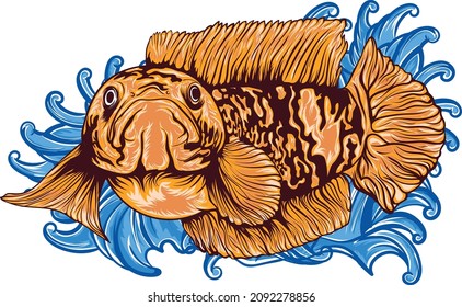 Artwork Chana Fish Illustration Vector Stock Vector (Royalty Free ...