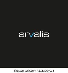 Arvalis Writing Logo Combination Check List Stock Vector (Royalty Free ...
