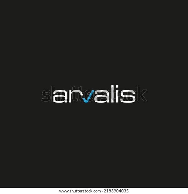 Arvalis Writing Logo Combination Check List: เวกเตอร์สต็อก (ปลอดค่า ...