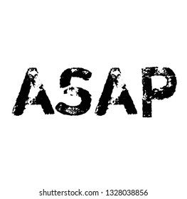 Asap Stamp On White Background Sign Stock Vector (Royalty Free ...