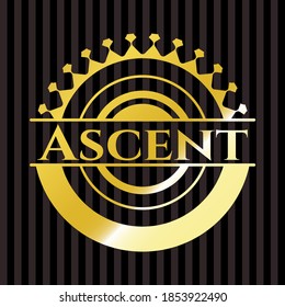 Ascent Gold Emblem Vector Illustration Detailed Stock Vector (Royalty ...