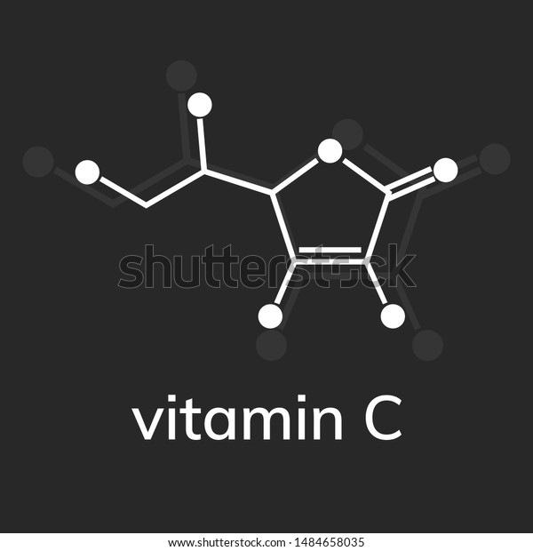 Ascorbic Acid Vitamin C Chemical Formula Stock Vector (Royalty Free ...
