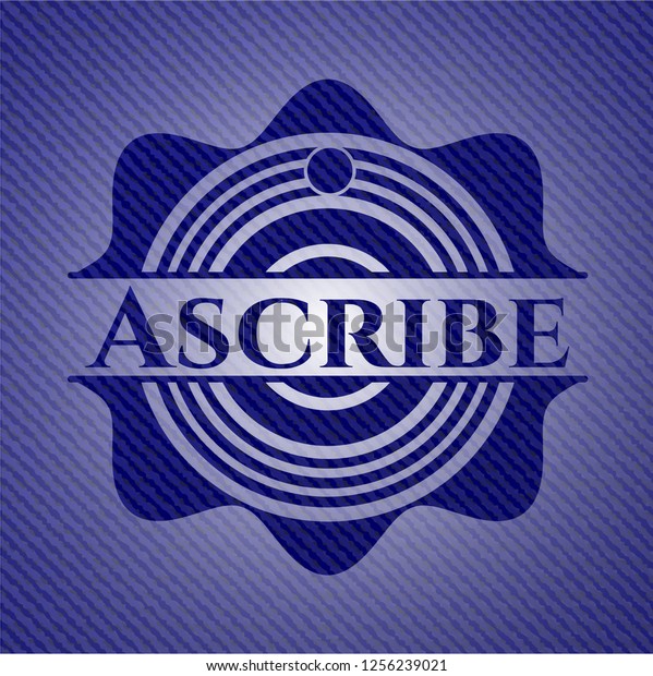 Ascribe Denim Background Stock Vector (Royalty Free) 1256239021 ...