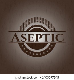 Aseptic Wood Emblem Vector Illustration Stock Vector (Royalty Free ...