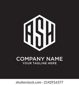 Ash Letter Icon Hexagon Shape Stock Vector (Royalty Free) 2142916377 ...