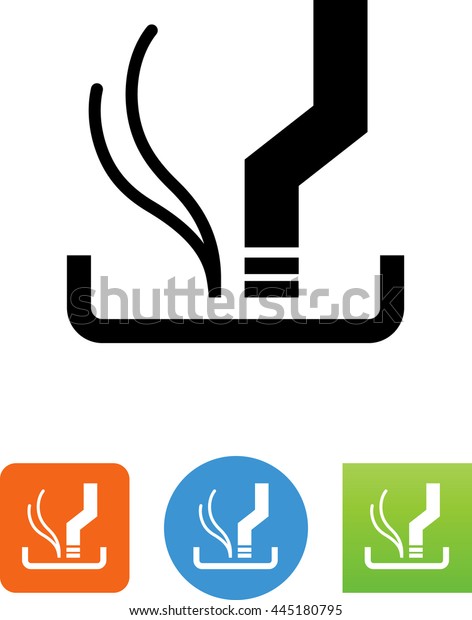 Ash Tray Quit Smoking Icon Stock Vector (Royalty Free) 445180795