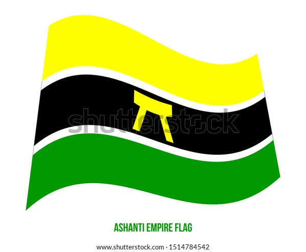 Ashanti Empire Flag Waving Vector Illustration Stock Vector (Royalty ...