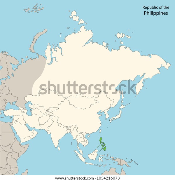 Asia Map Philippines: เวกเตอร์สต็อก (ปลอดค่าลิขสิทธิ์) 1054216073 ...