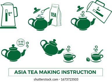405 Instructions making tea Images, Stock Photos & Vectors | Shutterstock