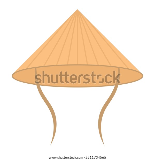 Asian Conical Hat Vector Illustration Stock Vector (Royalty Free ...
