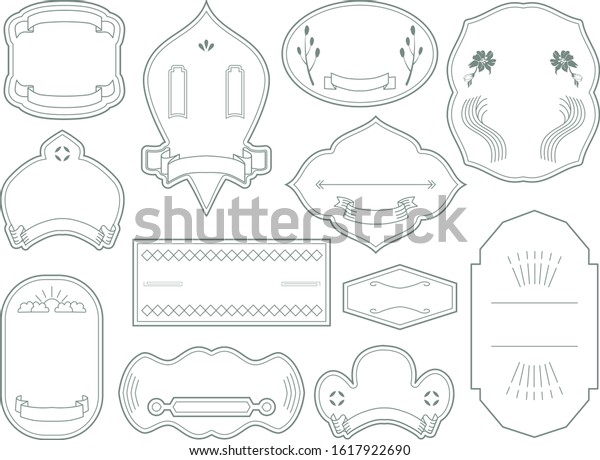 Asian Decorative Border Frame Illustration Stock Vector (Royalty Free ...