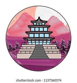 Asian Landmark Design Stock Vector (Royalty Free) 1137360374 | Shutterstock