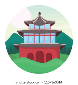 Asian Landmark Design Stock Vector (Royalty Free) 1137363014 | Shutterstock