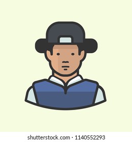 85 Backwards baseball cap Stock Illustrations, Images & Vectors ...