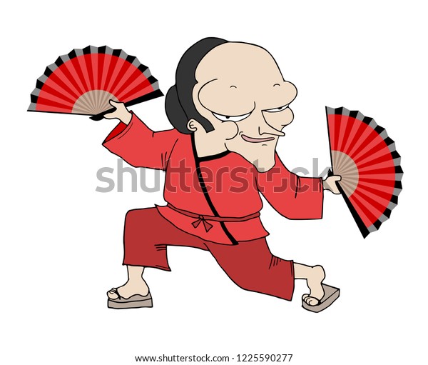 Asian Man Draw Stock Vector (Royalty Free) 1225590277 | Shutterstock