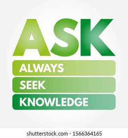 189 Ask always seek knowledge Images, Stock Photos & Vectors | Shutterstock