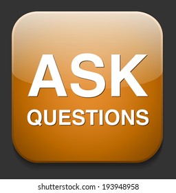 Ask Questions Icon Stock Vector (Royalty Free) 193948958 | Shutterstock