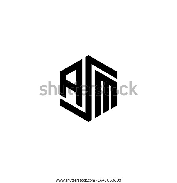 Asm Letter Logo Design Polygon Monogram Stock Vector (Royalty Free ...