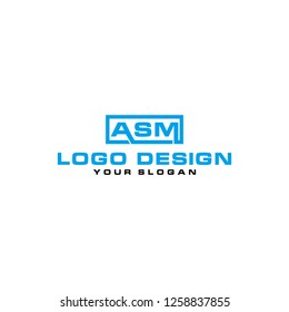 Asm Logo Design Alphabet Logo Square: เวกเตอร์สต็อก (ปลอดค่าลิขสิทธิ์ ...