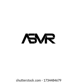 Asmr Letter Original Monogram Logo Design Stock Vector (Royalty Free ...